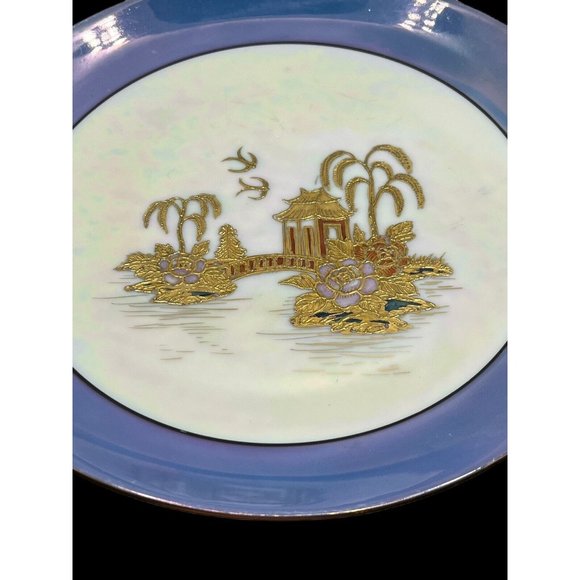 Dining | 192s Japan Noritakemoriyama Variant Gaudy Blue Willow 10in ...